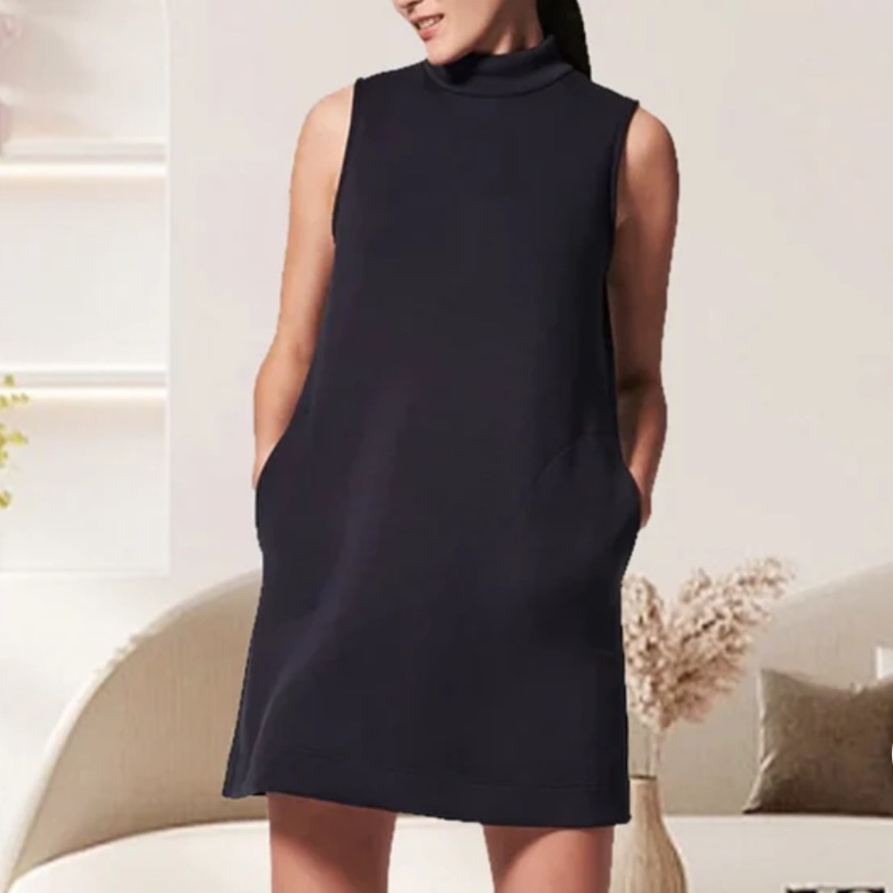 Spanx Air Essentials Mock Neck Sleeveless Dress - Gem